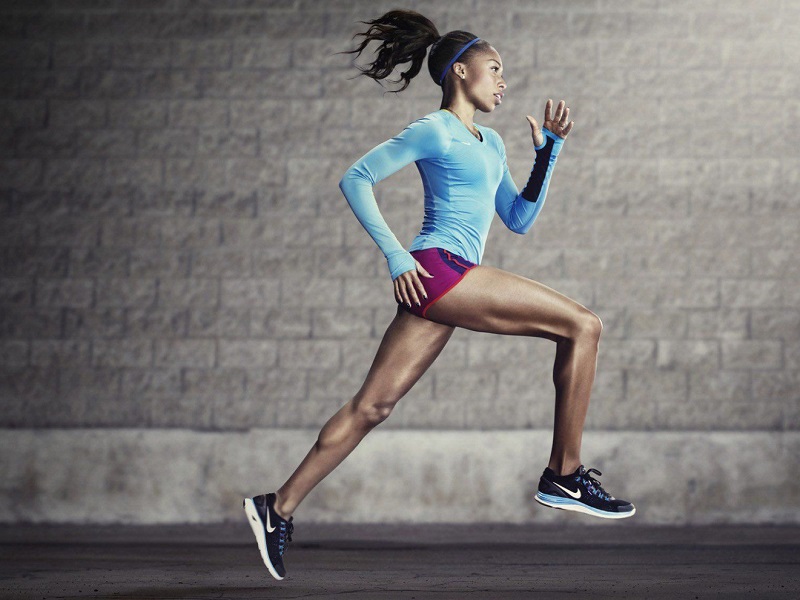 Allyson Felix Running Wallpaper